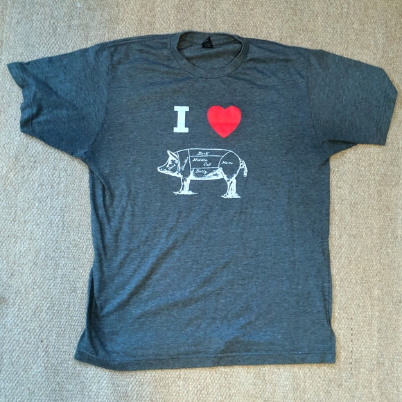 Tultex | Shirts | I Heart Pigs Anatomy Of Cuts | Poshmark